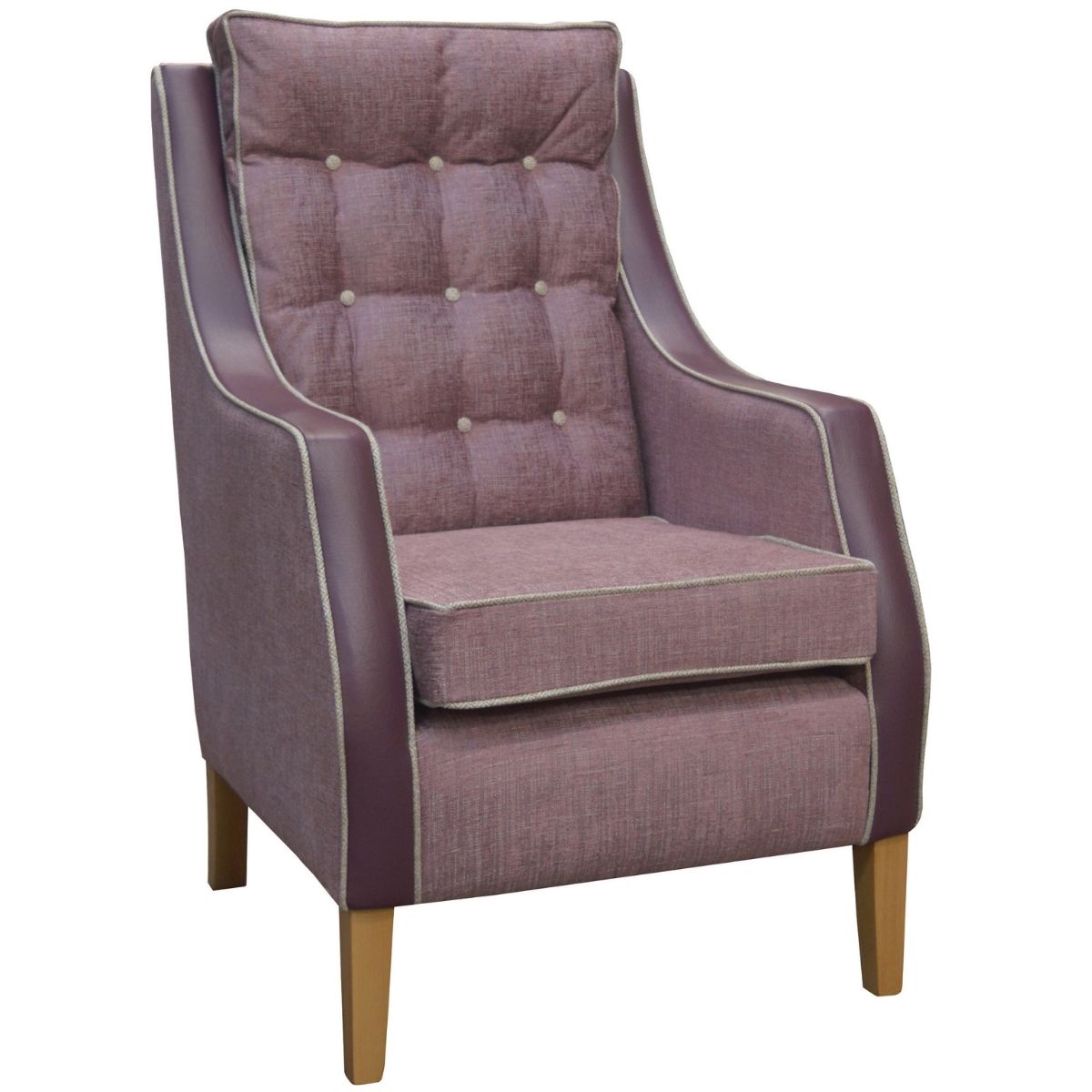 Saxen High Button Back Armchair | Spearhead